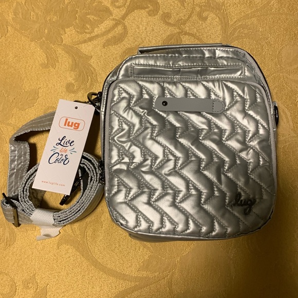 lug | Bags | Lug Skeeter Crossbody Bag Metallic Silver | Poshmark
